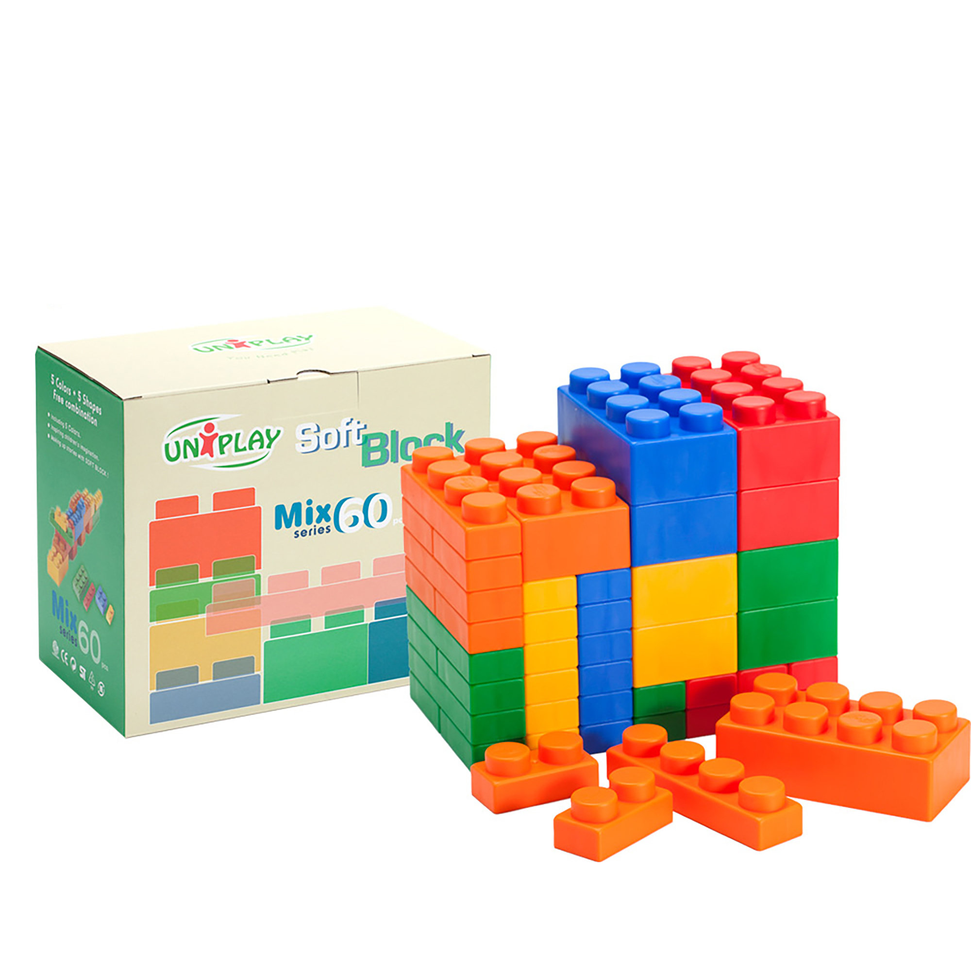 UNiPLAY Mix Series Jumbo Soft Building Blocks | Wayfair
