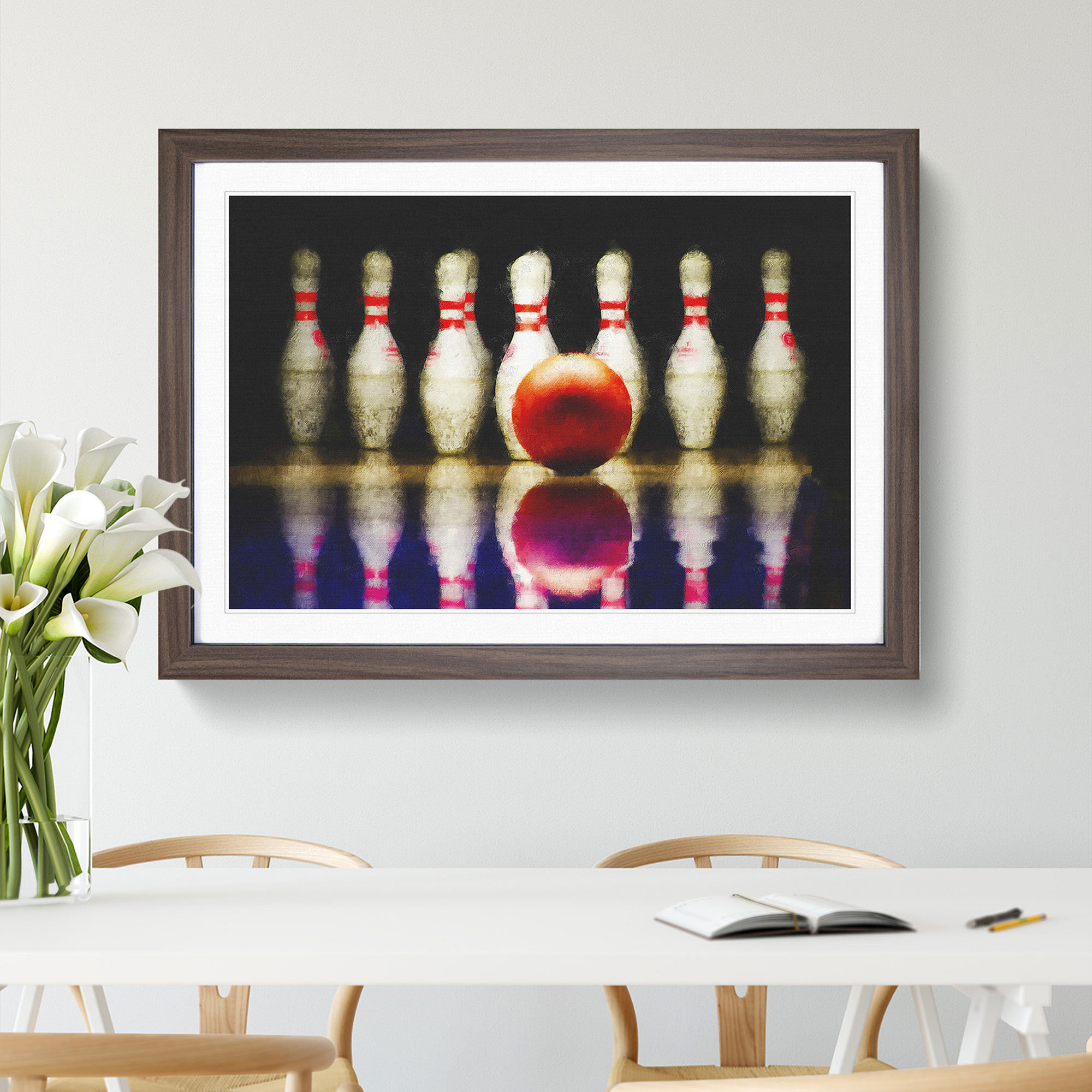 East Urban Home Ten Pin Bowling - Picture Frame Graphic Art | Wayfair.co.uk