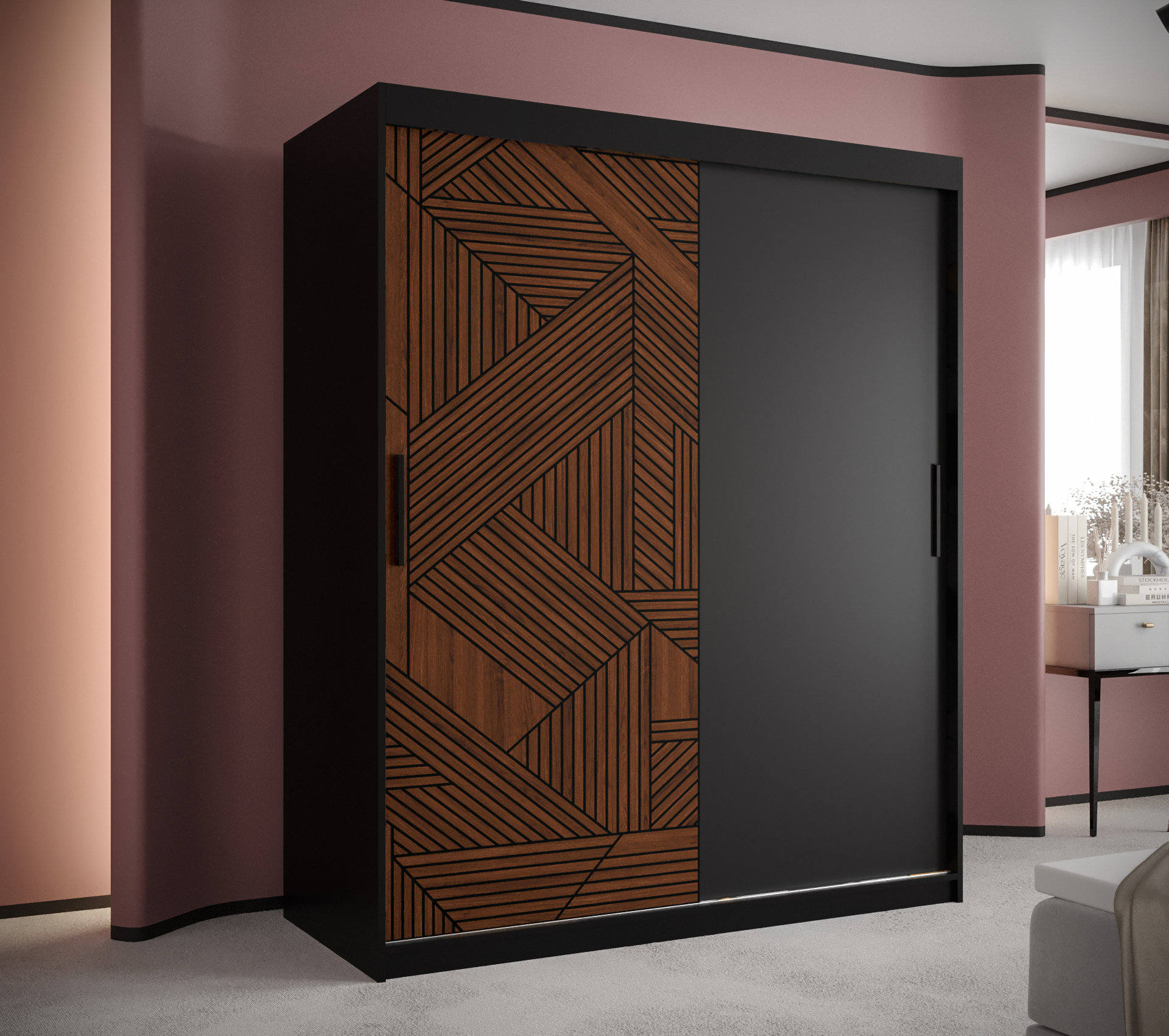 17 Stories Maggen 2 Door Manufactured Wood Wardrobe | Wayfair.co.uk