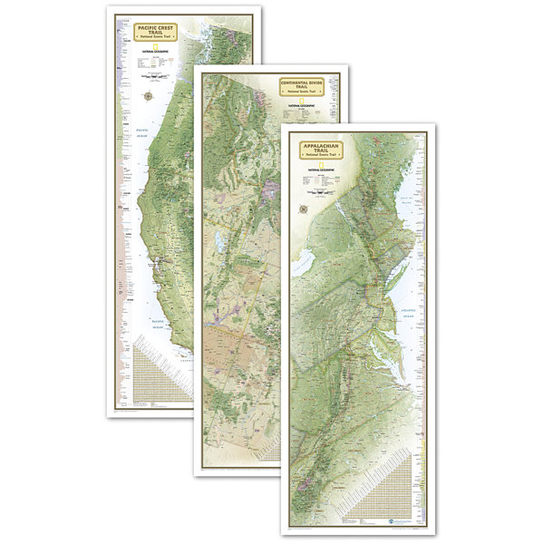 National Geographic Maps Triple Crown of Hiking - In gift box | Wayfair