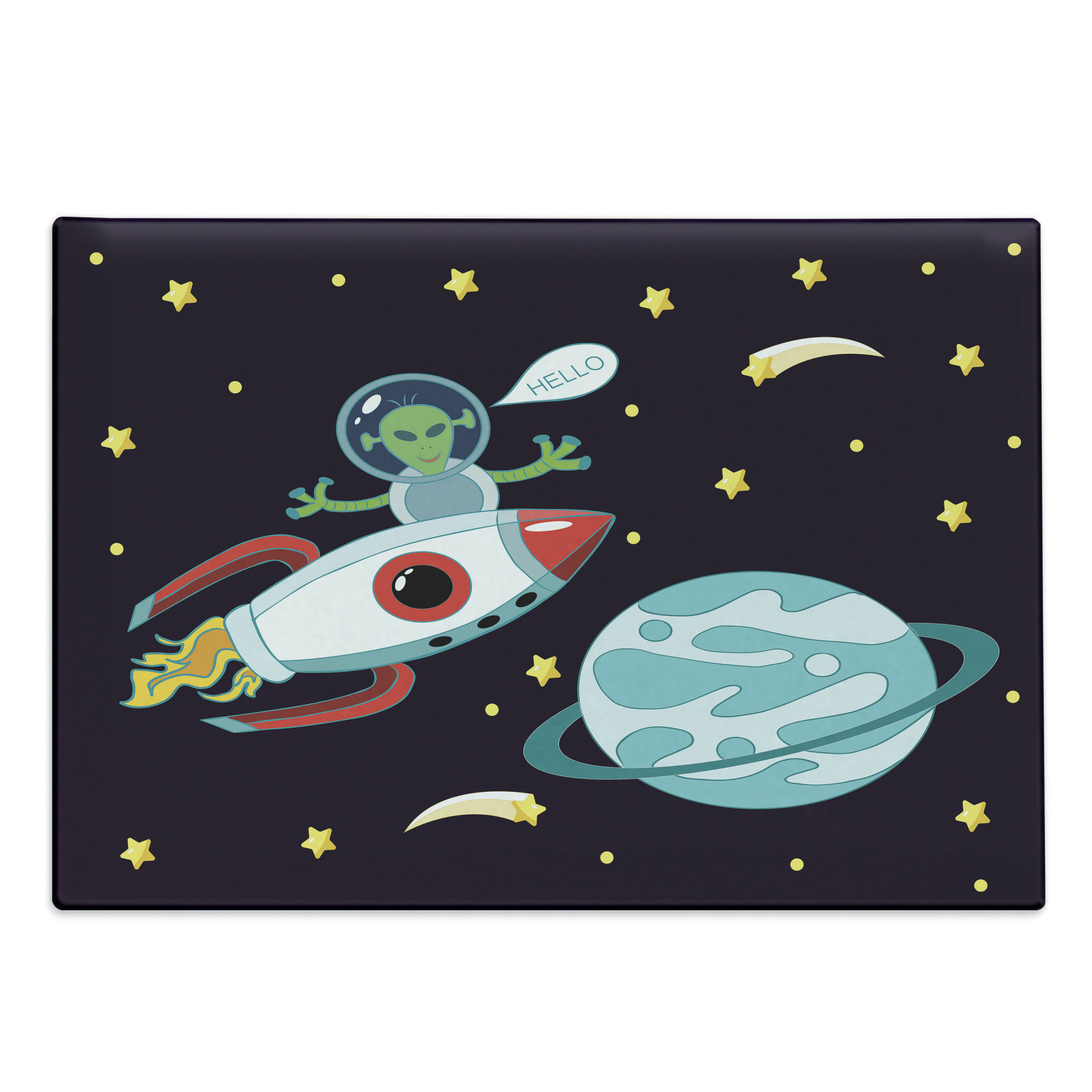 East Urban Home Glass Alien Cutting Board | Wayfair