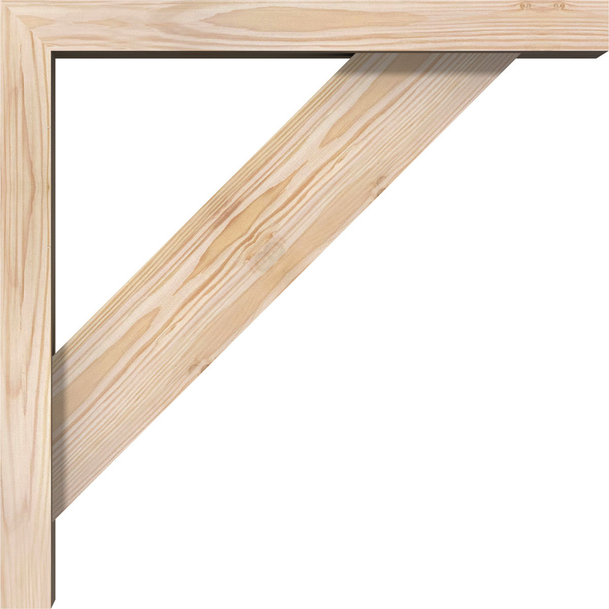 Ekena Millwork Traditional Block Bracket w/ Offset Brace | Wayfair