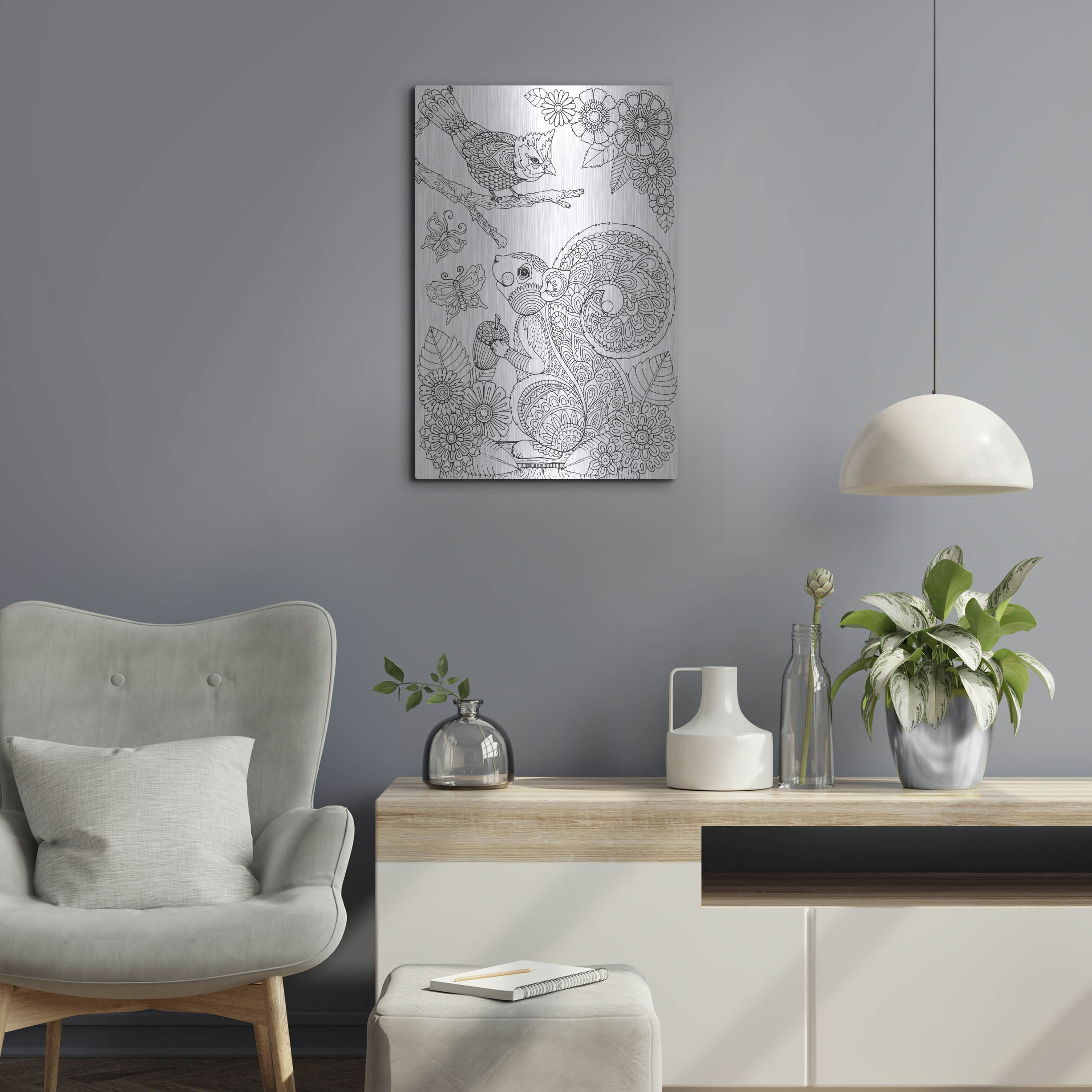 Winston Porter Nature Loves 2' by Hello Angel Metal Wall Art | Wayfair