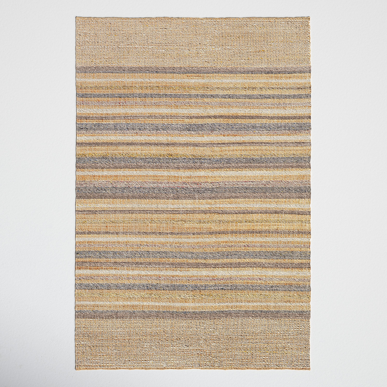 Birch Lane™ Naper Striped Flatweave Beige/Gray/Blue Area Rug | Wayfair