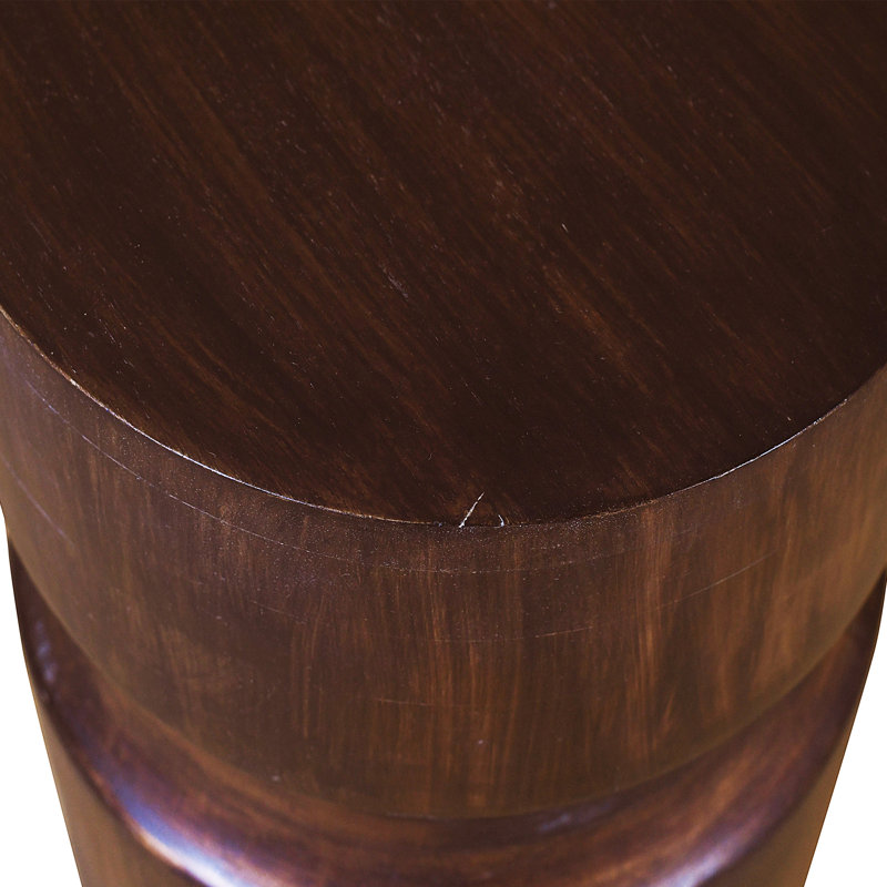Loon Peak® Dailyn Solid Wood Drum End Table & Reviews | Wayfair