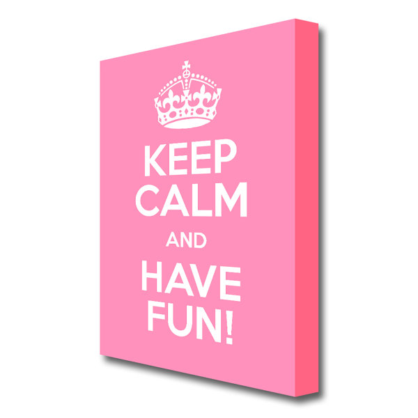 East Urban Home Keep Calm Fun - Wrapped Canvas Art Prints | Wayfair.co.uk