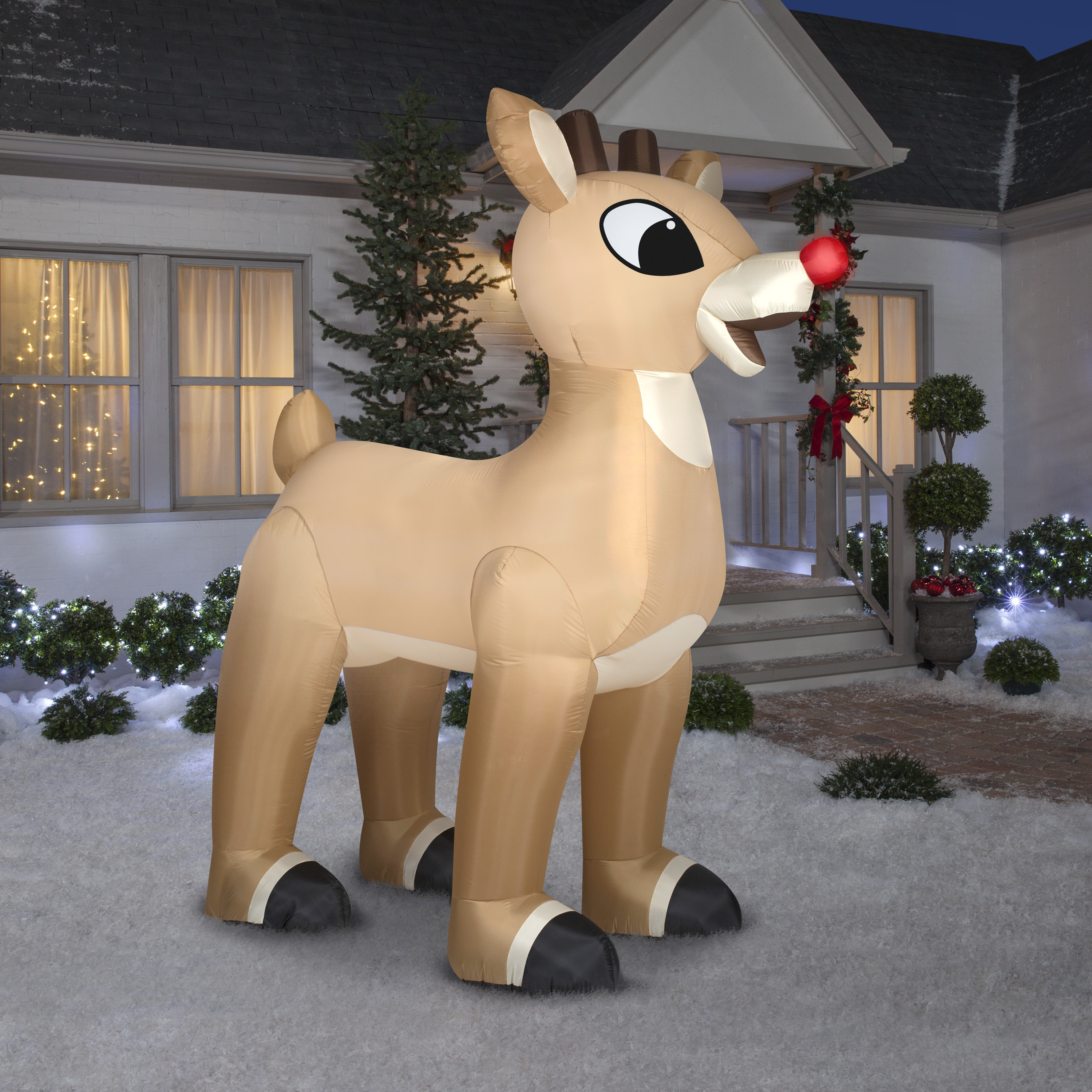 Gemmy Industries Airblown-Standing Rudolph-Giant-Rudolph | Wayfair