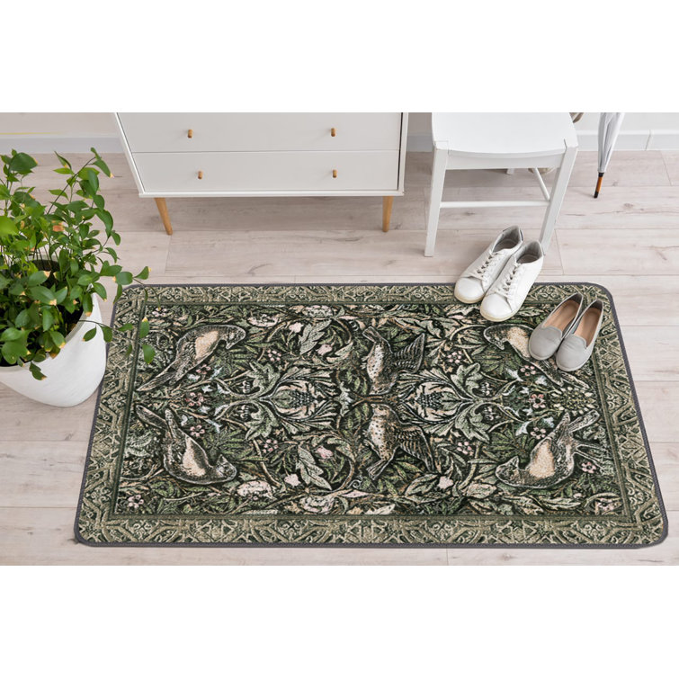 Bungalow Rose Makailah Premium EnduraStran Nylon Distressed Area Rug ...