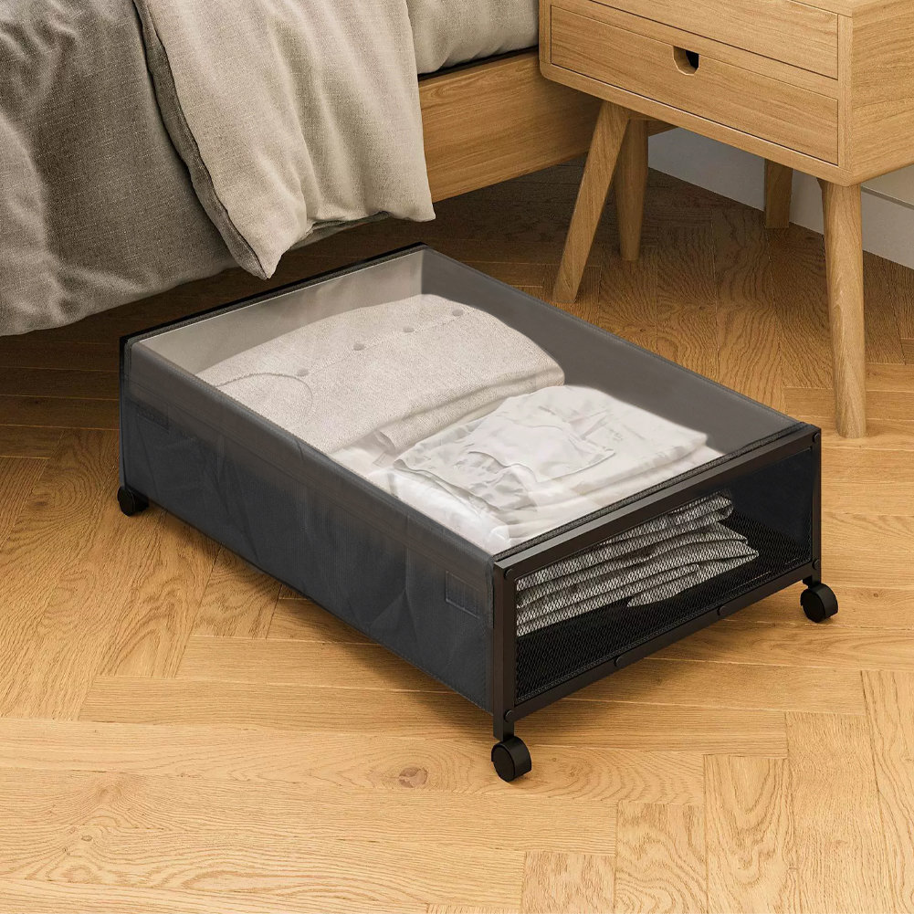 17 Stories 2 Pcs Under Bed Storage Containers with Wheels | Wayfair.co.uk