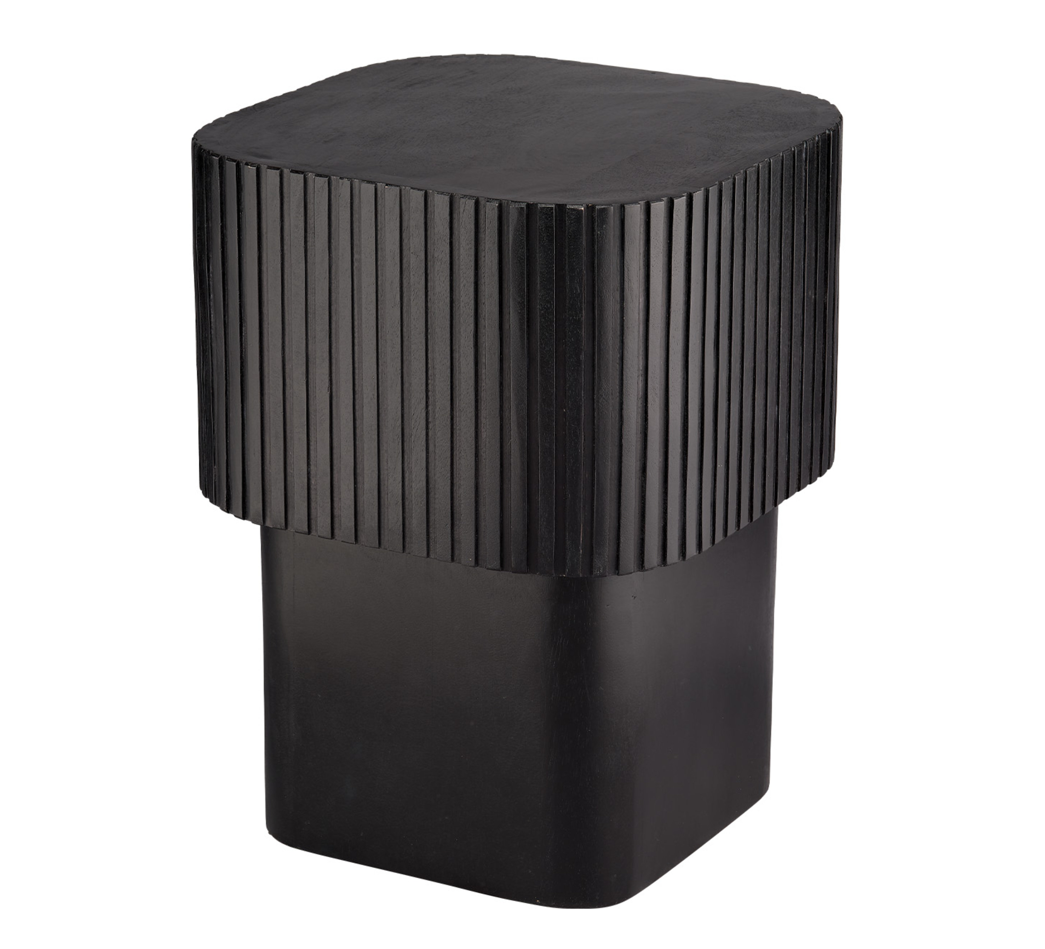 Jamie Young Company Notch Solid Wood Square Block End Table - Wayfair ...