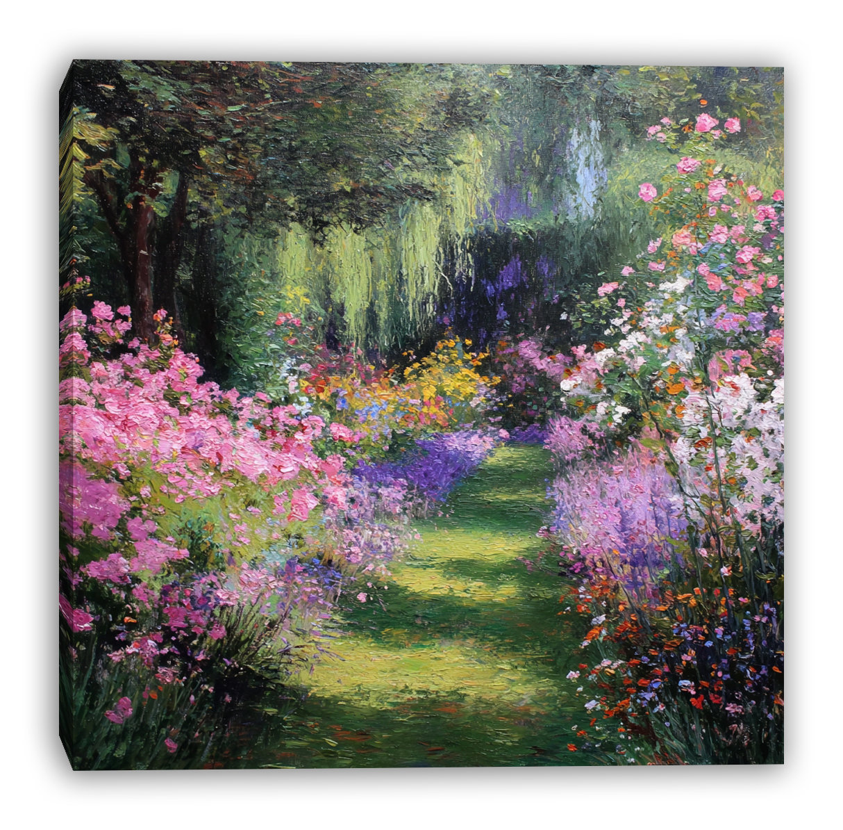Ophelia & Co. Hidden Garden Path Wrapped Canvas Wall Art | Wayfair