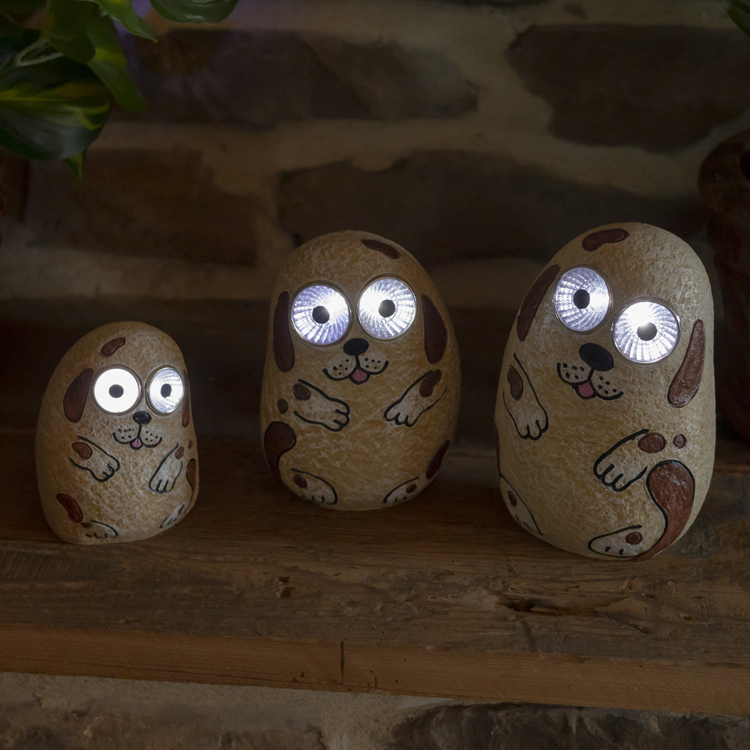 Charlton Home Selzer Solar Dogs 3 Piece Figurine Set - Wayfair Canada