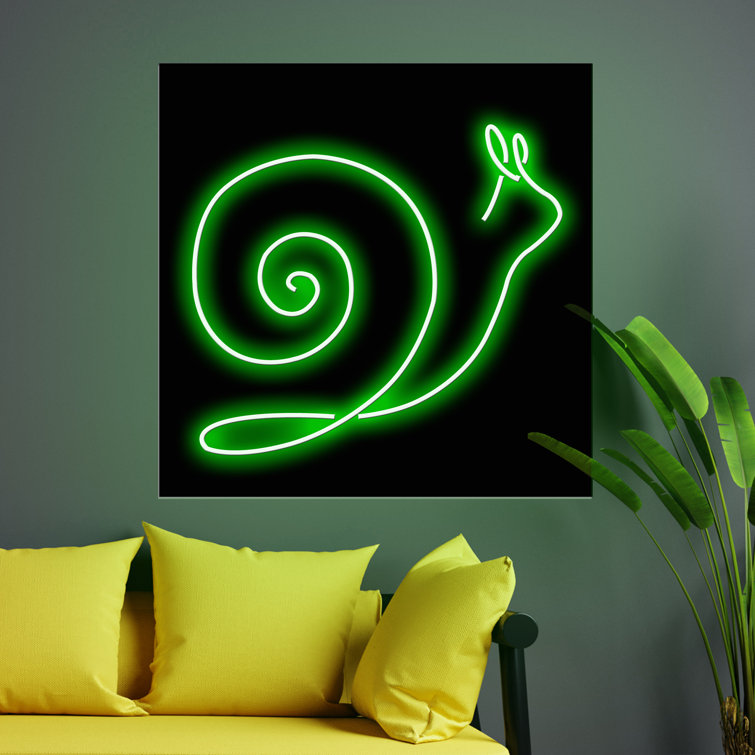 Happy Larry Neon Sign Light Snail Home/Wall Decor | Wayfair.co.uk