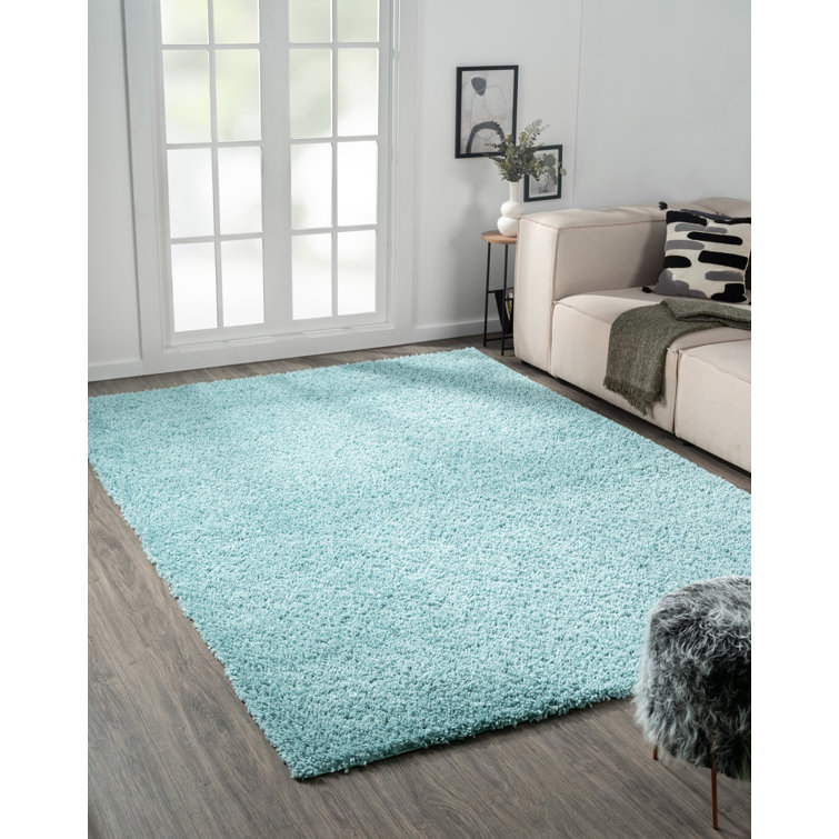 17 Stories Shaggy Lush light blue Rug & Reviews | Wayfair.co.uk