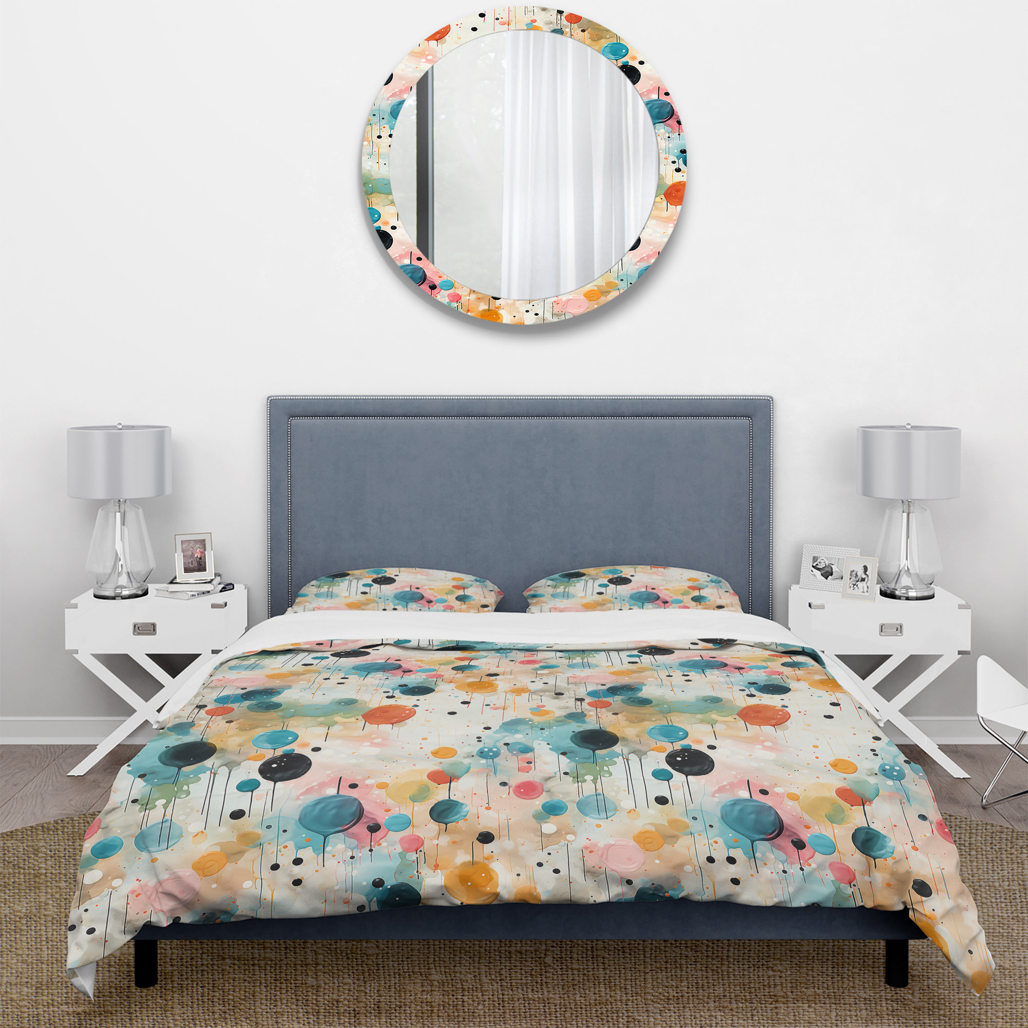 Design Art Multicolor Dance Polka Dots Pattern III Bedding | Wayfair