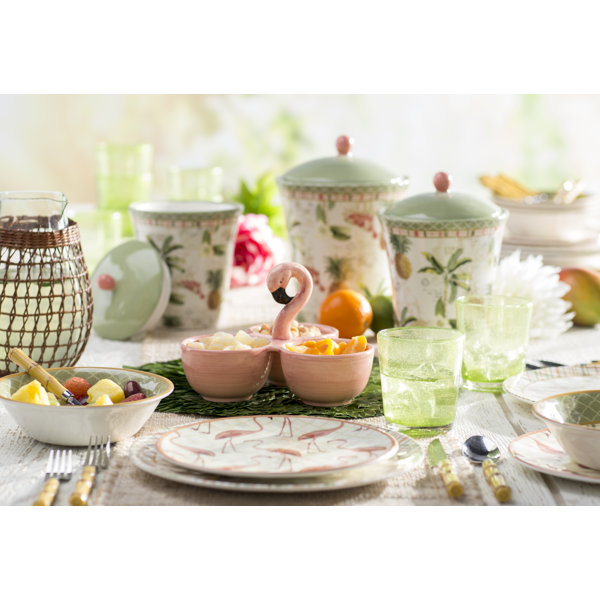 Cambridge Silversmiths Cambridge Bamboo Handle 20-Piece Flatware Set ...