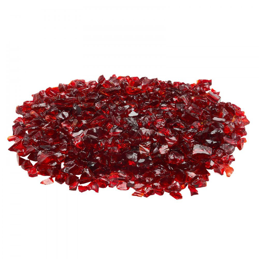 VEVOR 10 LBS Fire Glass 3/4-Inch Fireplace Glass Rocks for Fire Pit ...
