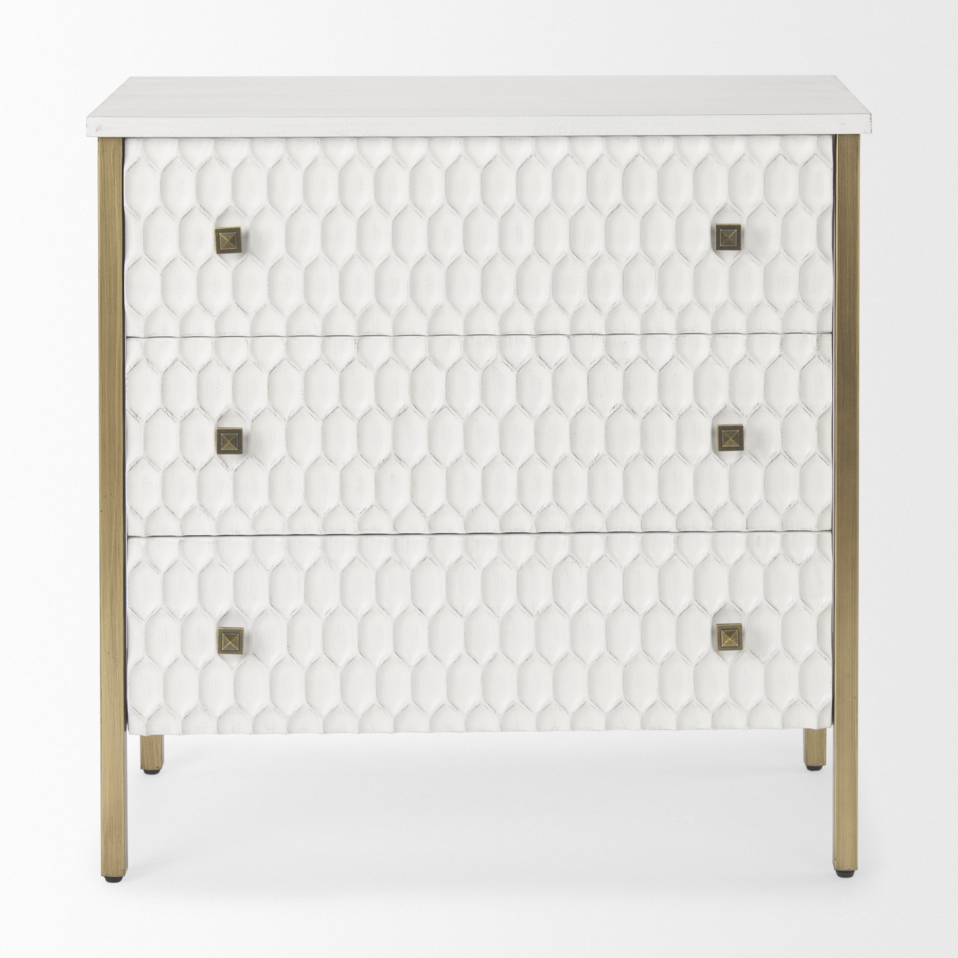 Everly Quinn Iron 3 - Drawer Accent Chest | Wayfair