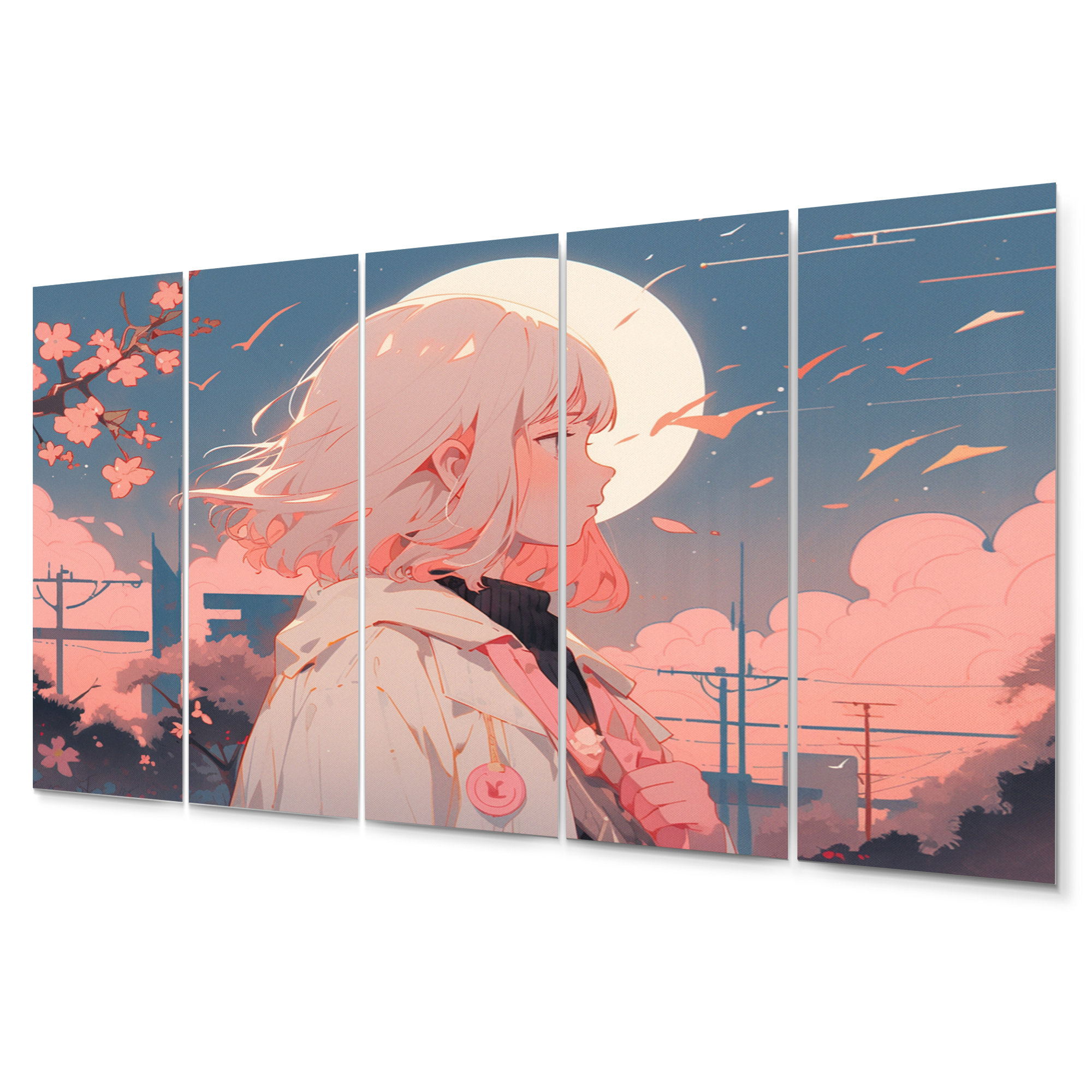 Trinx Female Parody Character V - Fashion Woman Metal Wall Art Set ...