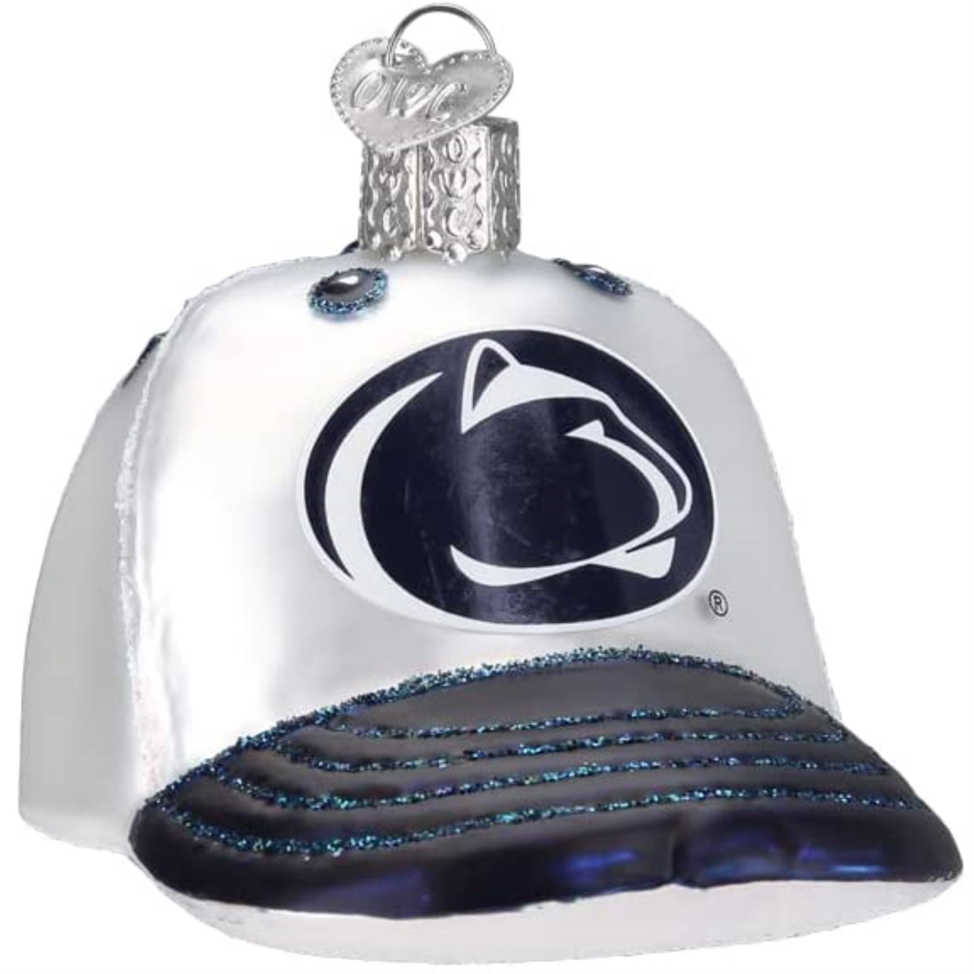 Old World Christmas Penn State Baseball Cap Hanging Figurine Ornament ...