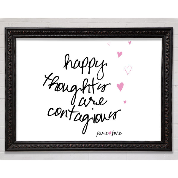 Bright Star Love Quote Happy Thoughts Are Contagious - Single Picture ...