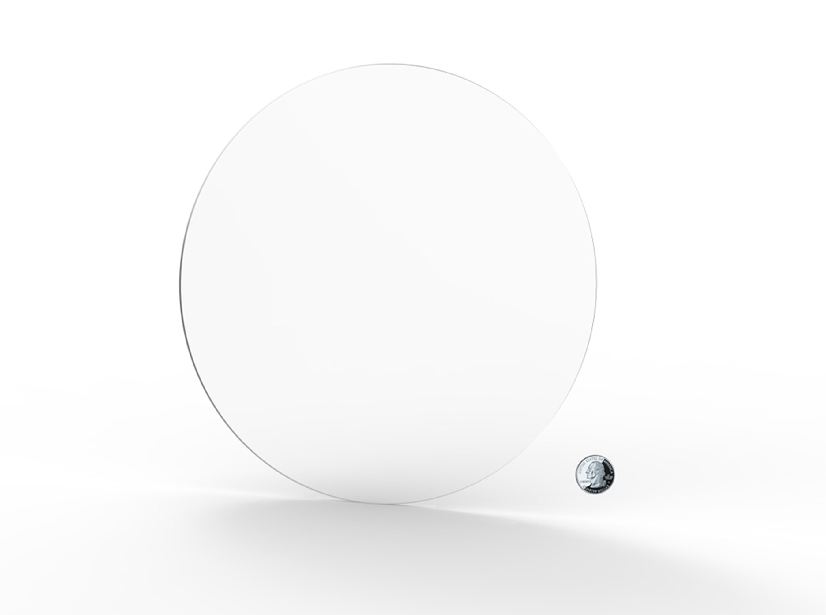 FixtureDisplays Clear Acrylic Plexiglass Lucite Circle Round Disc, 1/8 ...