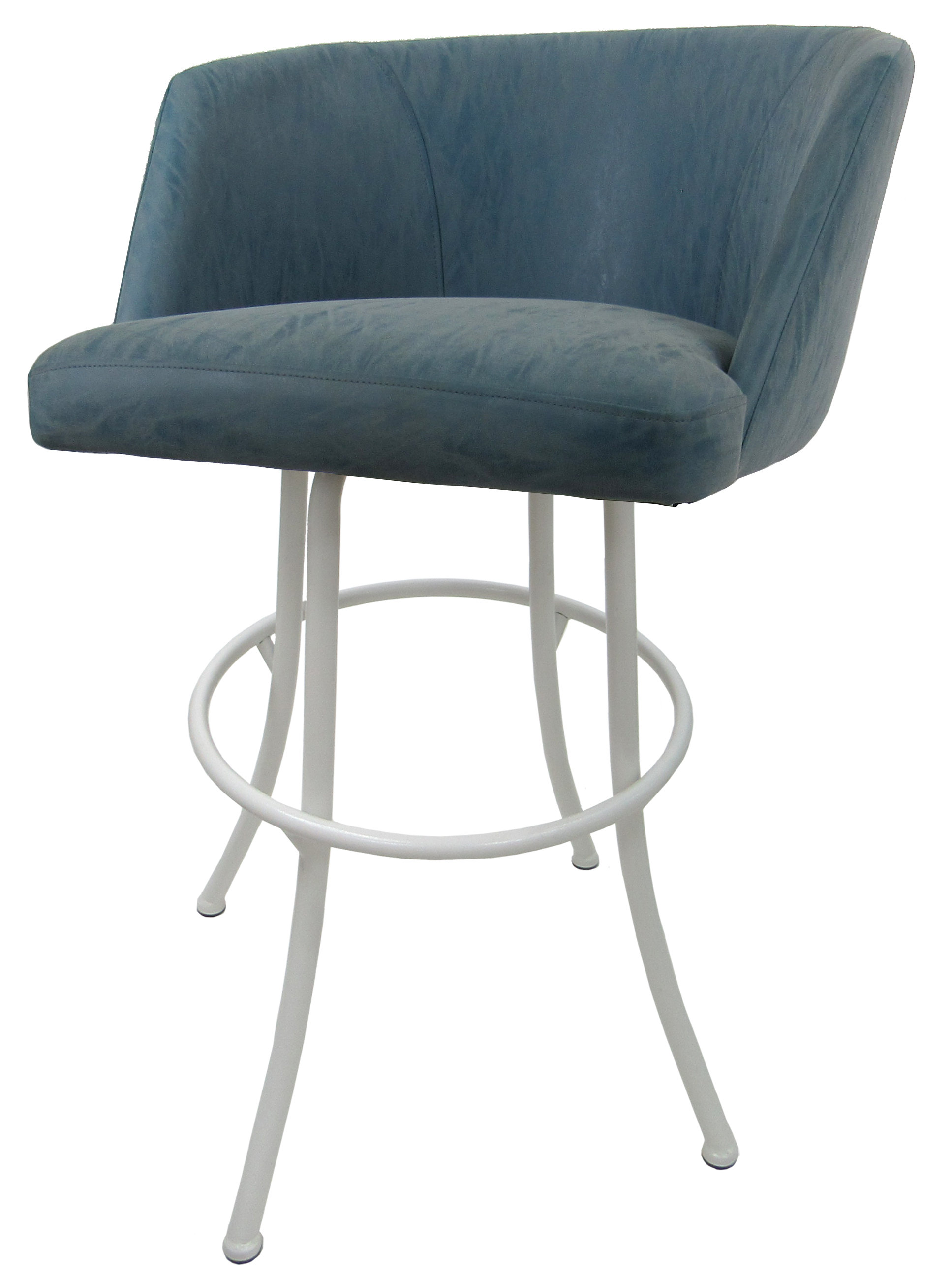 Tobias Designs Swivel Counter Metal Bar Stool 26" Joey - Topaz - Black ...