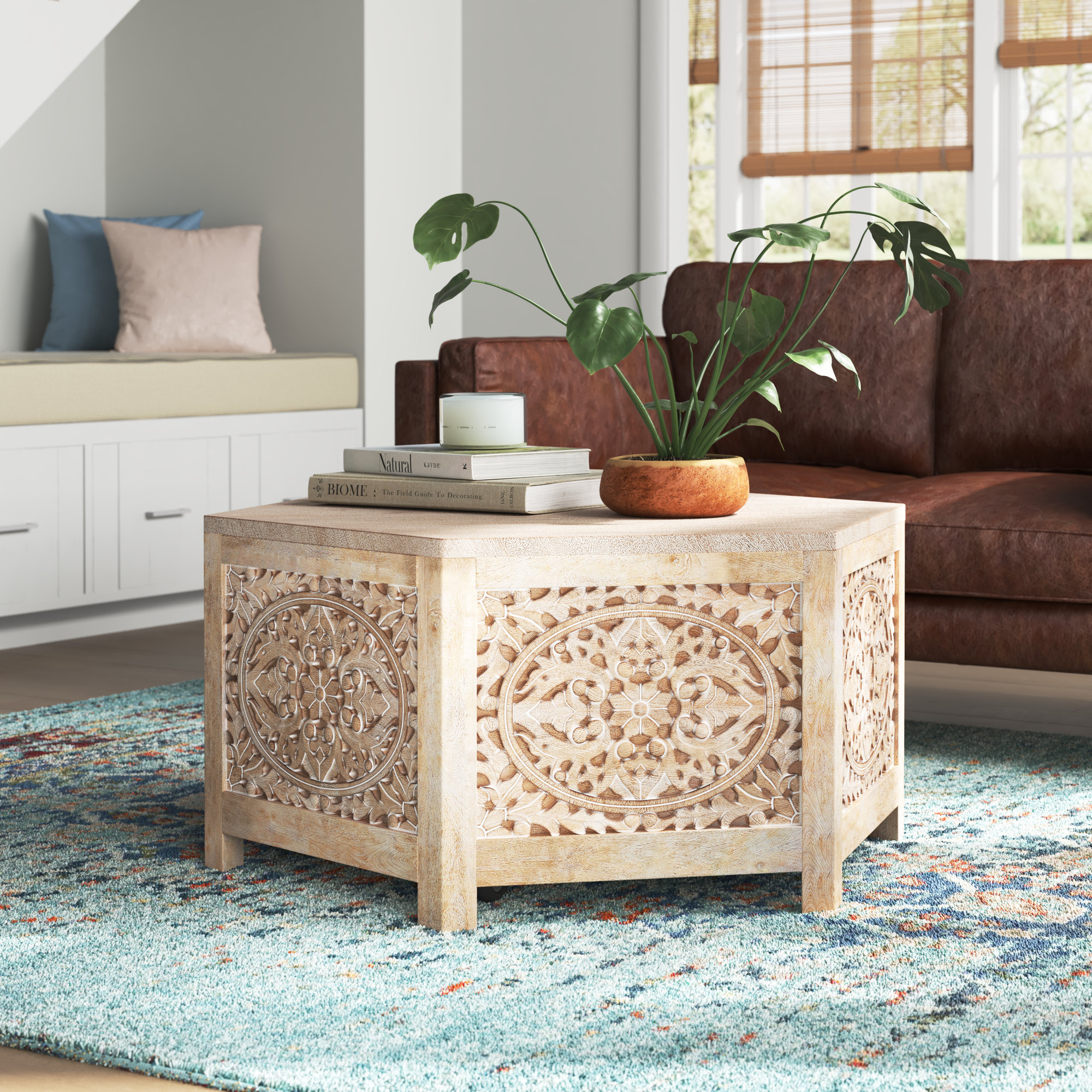 Langley Street Aikens Solid Wood Solid Coffee Table & Reviews | Wayfair