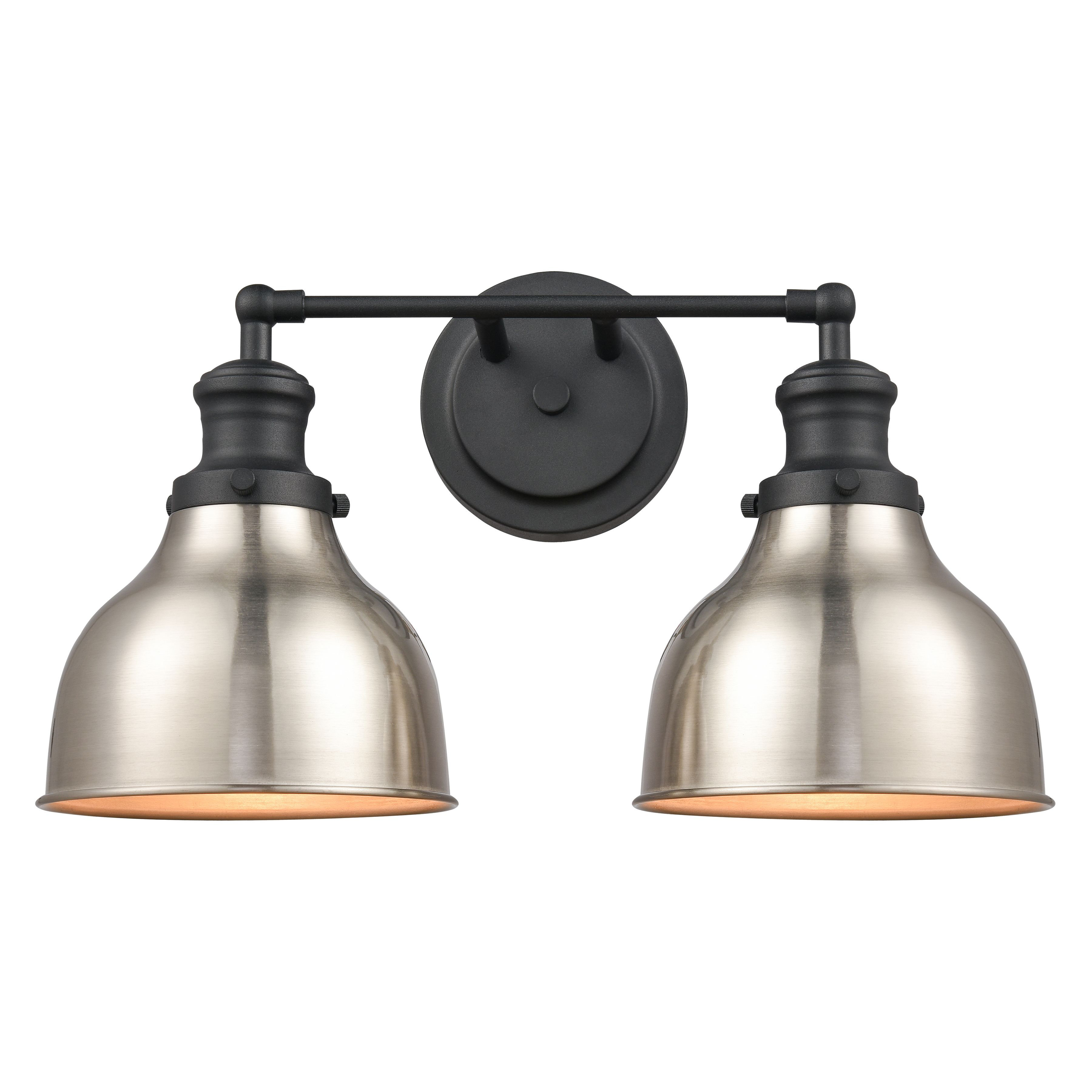Ivy Bronx Chatteris 10'' High 1-Light Sconce - Charcoal | Wayfair