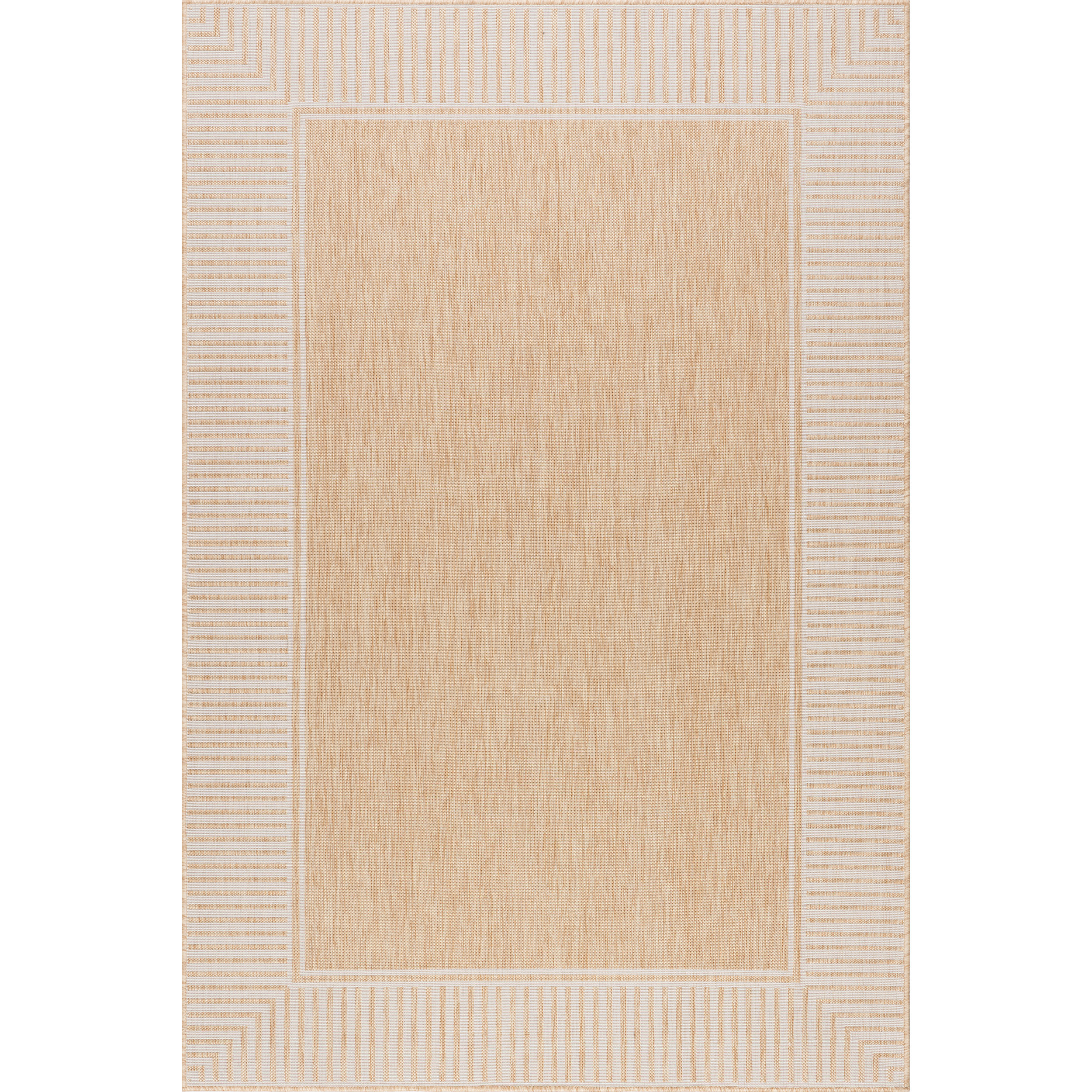 Gracie Oaks Asha Simple Border Indoor/Outdoor Area Rug & Reviews | Wayfair