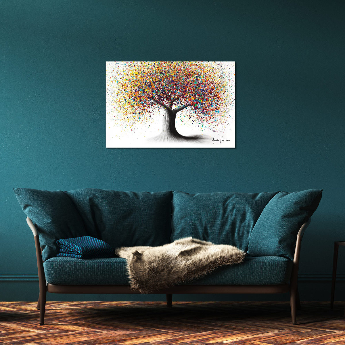 Rosalind Wheeler Rainbow Soul Tree by Ashvin Harrison - Wrapped Canvas ...