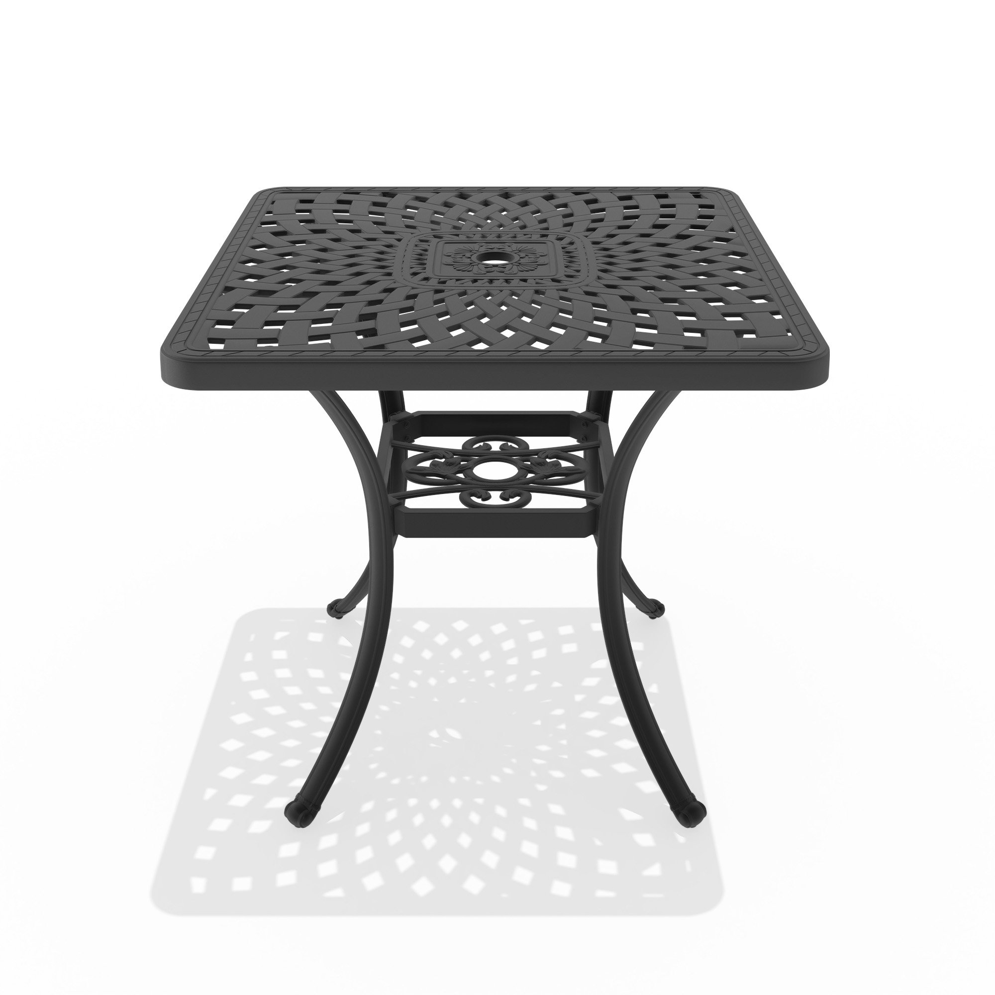 Astoria Grand L30.71*W30.71-Inch Cast Aluminum Patio Dining Table With ...
