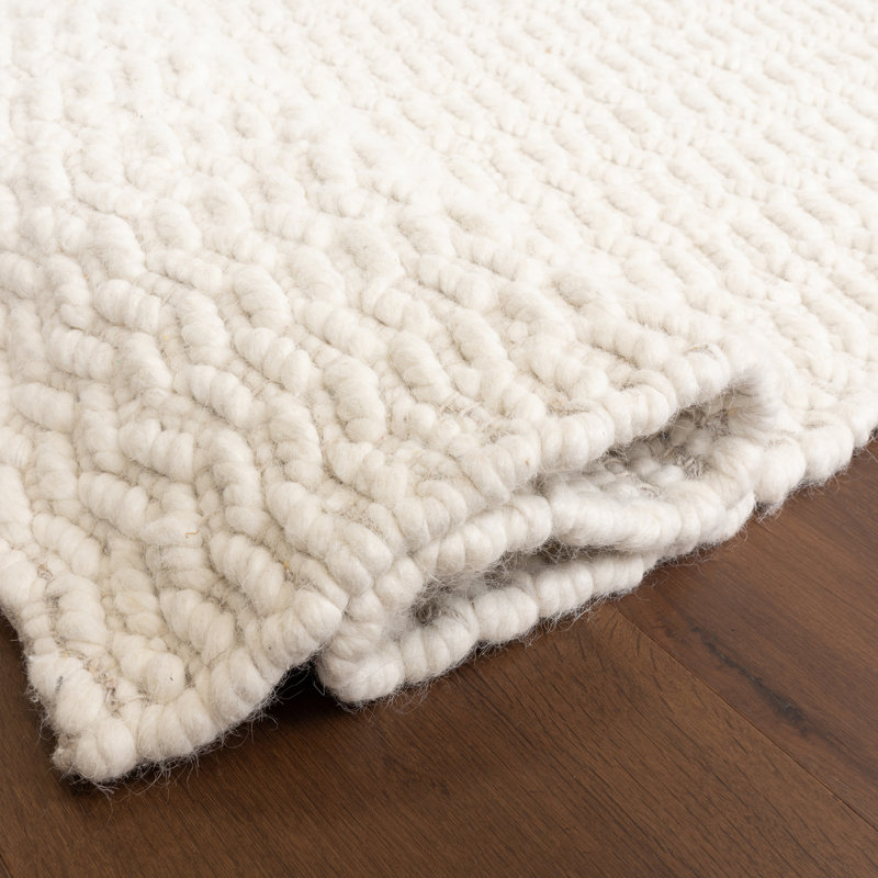 Rosecliff Heights Lockhart Handmade Flatweave Wool/Cotton Ivory Rug ...