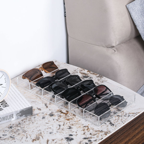 Ebern Designs Sunglasses Display Case Jewelry Organizer Tray | Wayfair
