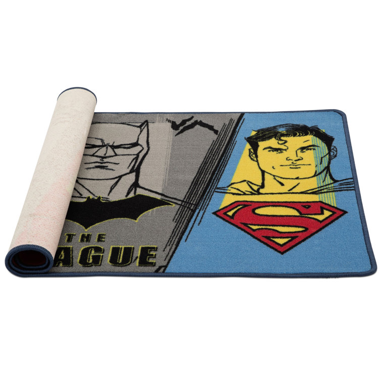 Delta Children Comics Justice League Red/Blue Area Rug & Reviews | Wayfair