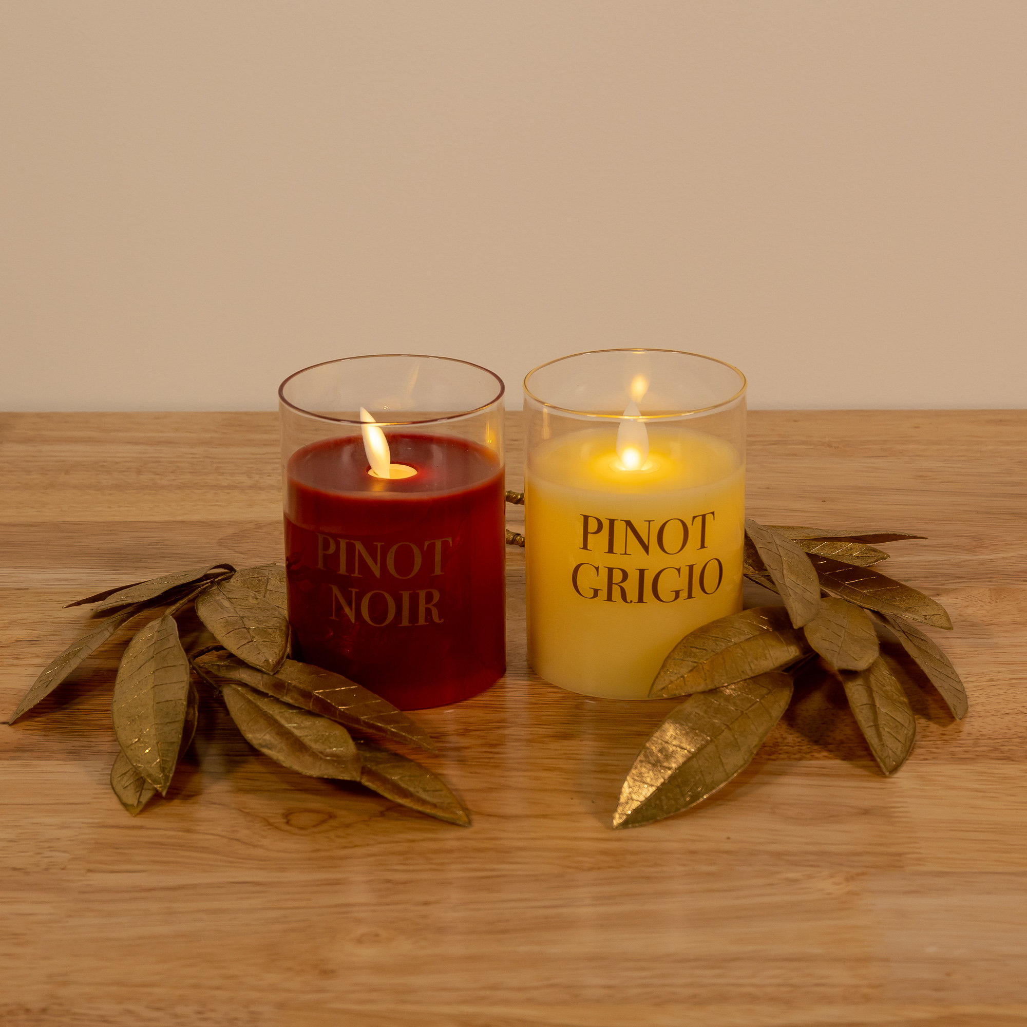 Latitude Run® Battery Operated LED Glass Candles with Flickering Flame ...