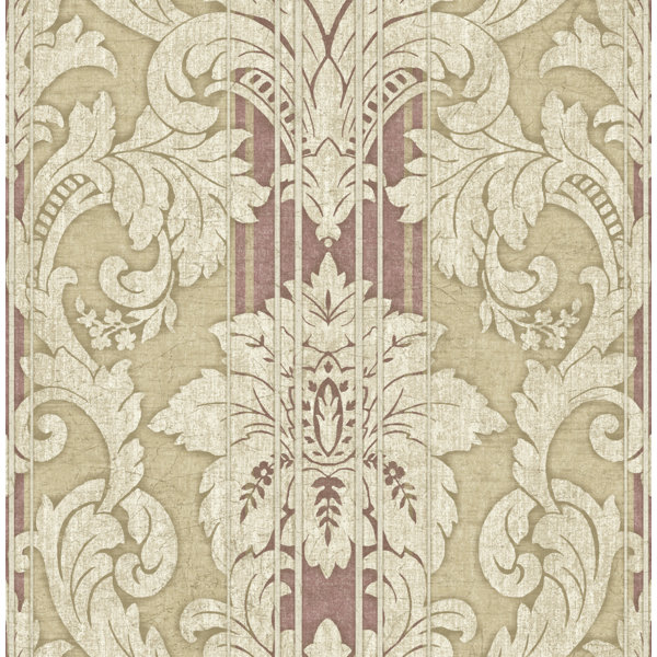 Seabrook Designs Arvel Acanthus Scrolls Unpasted Wallpaper | Wayfair