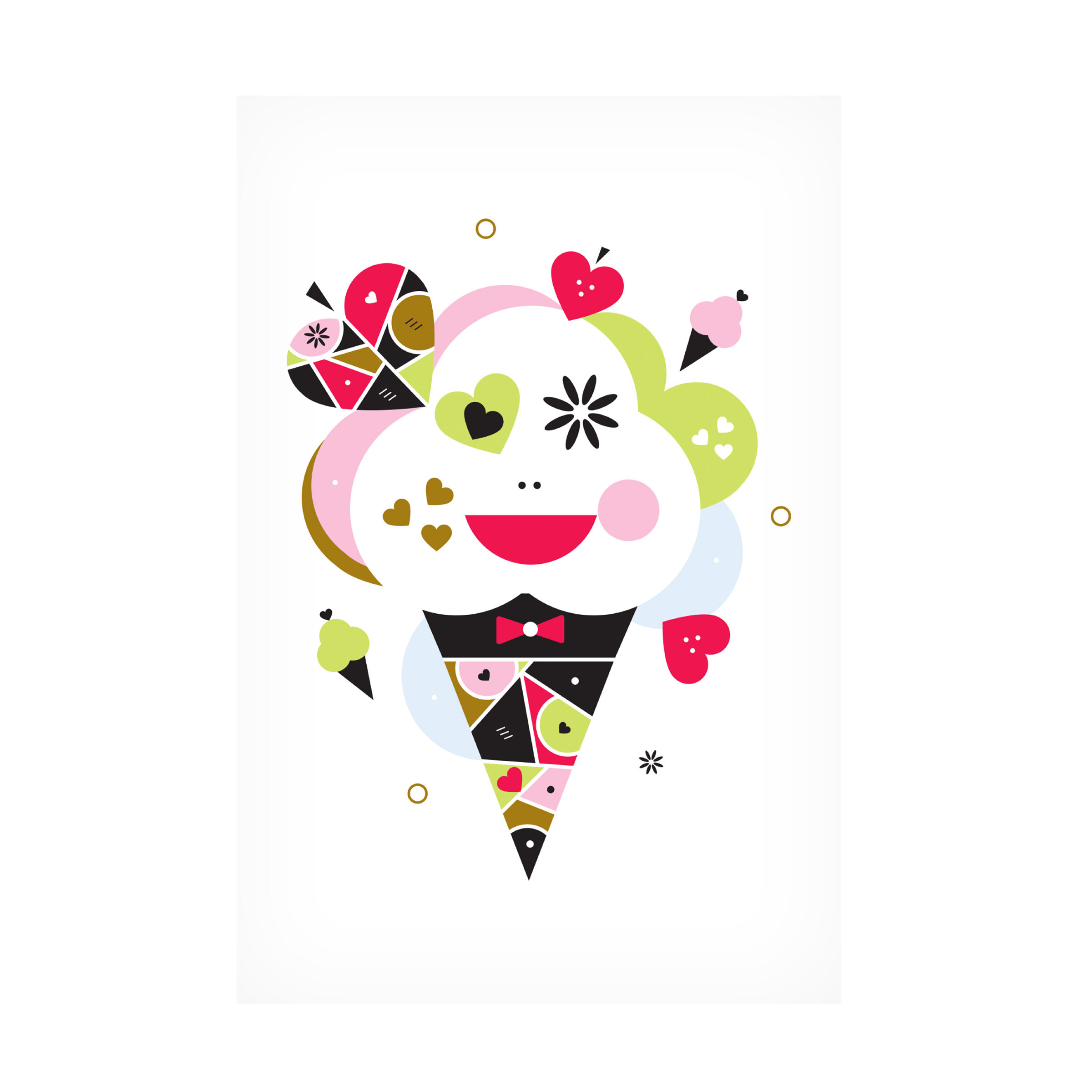 Isabelle & Max™ Melissa Maxwell 'Valentines Ice Cream' Canvas Art ...