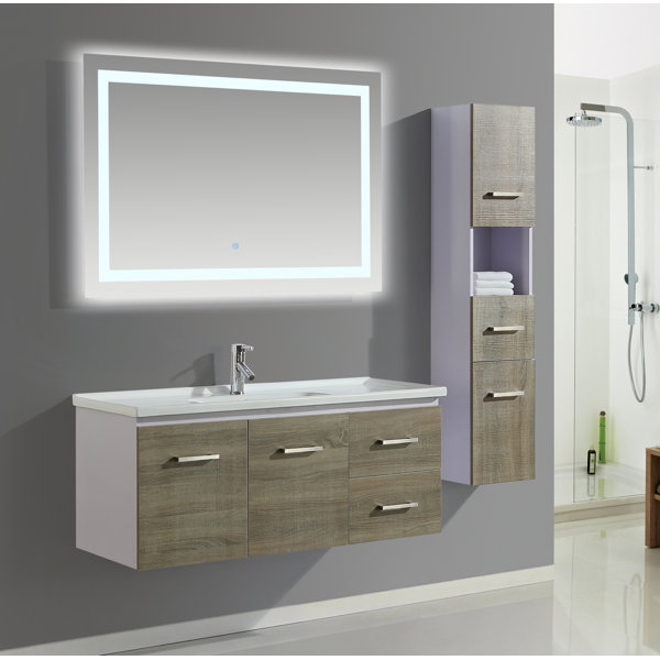 17 Stories Candence 1200mm Wall Hung Single Vanity Unit | Wayfair.co.uk
