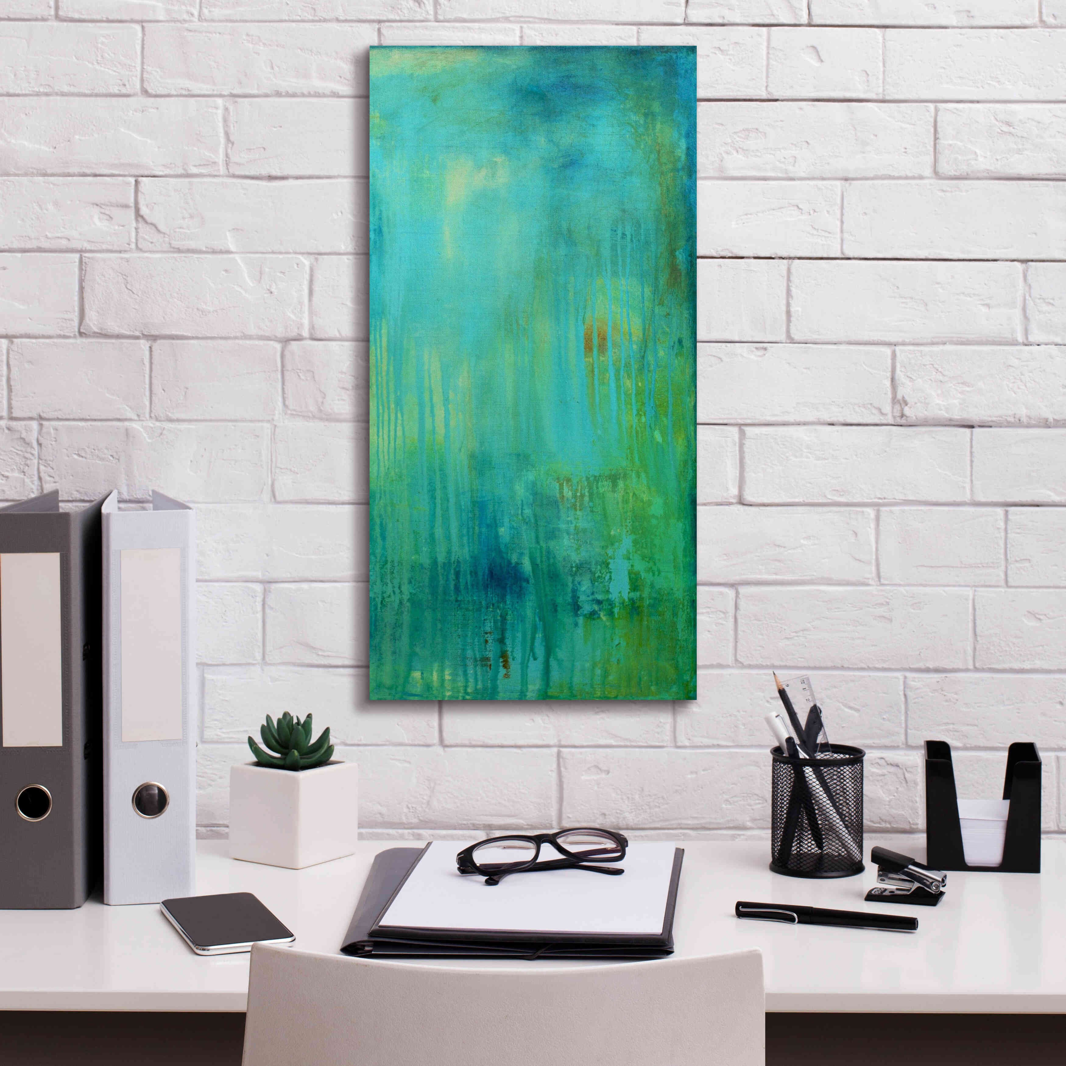 Ivy Bronx Epic Graffiti 'Blue Mountain Rain II' By Erin Ashley Blue ...