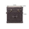 HUGESTO Small Black Simple Faux Leather Accent Trunk | Wayfair