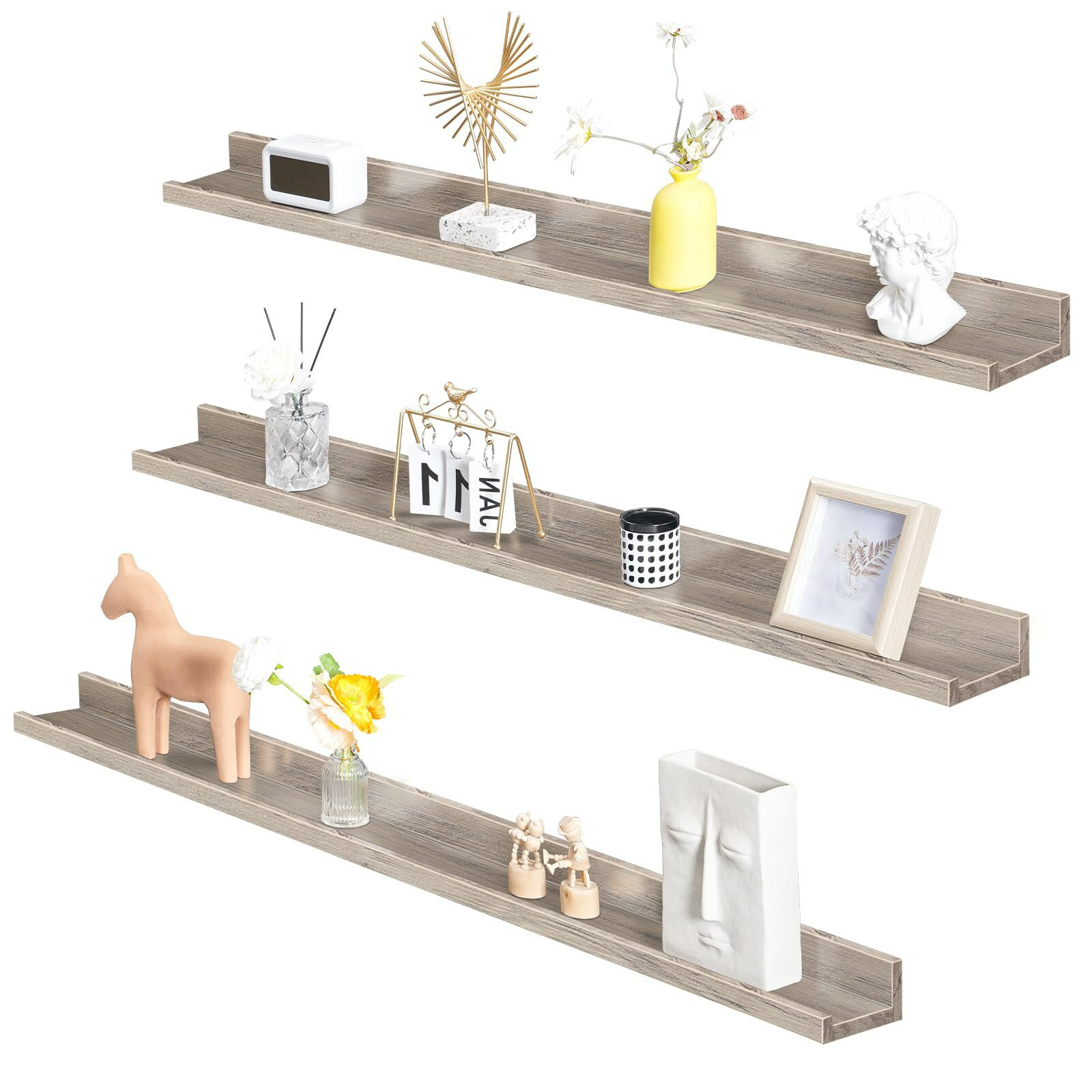 Hokku Designs Rashaya 3 Piece Floating Shelf - Wayfair Canada