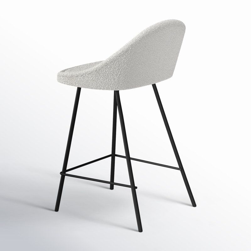 AllModern Holmes Boucle Bar & Counter Stool & Reviews | Wayfair