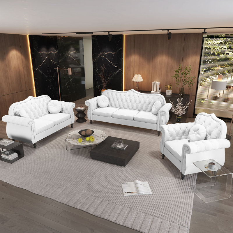 Alcott Hill Cayleigh 3 - Piece Living Room Set & Reviews - Wayfair Canada