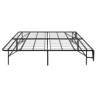 Ivy Bronx Black Metal Platform Foldable Bed Frame Toolless High Profile ...