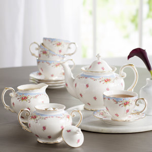 Grace's Tea Ware Porcelain Tea For One Set & Reviews | Wayfair