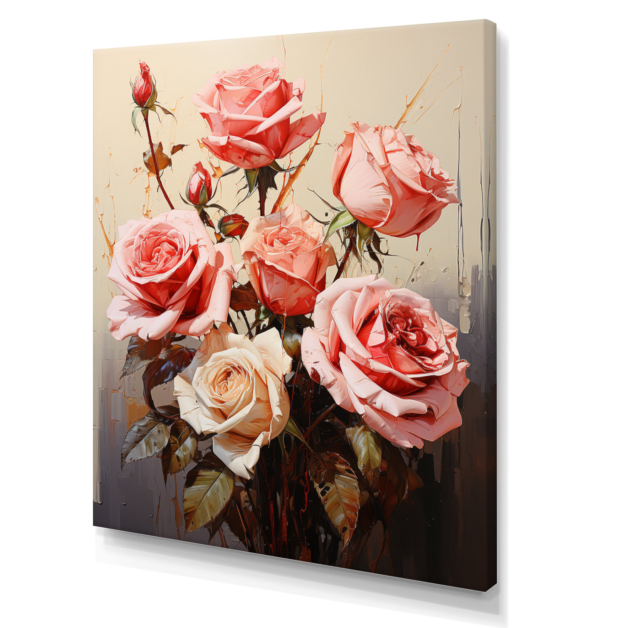 Red Barrel Studio® Brantcairn Pink Ravishing Roses Bouquet I | Wayfair