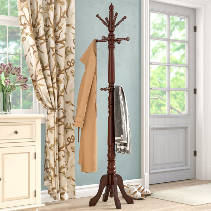 Astoria Grand Solid Wood Freestanding 11 - Hook Coat Rack & Reviews ...