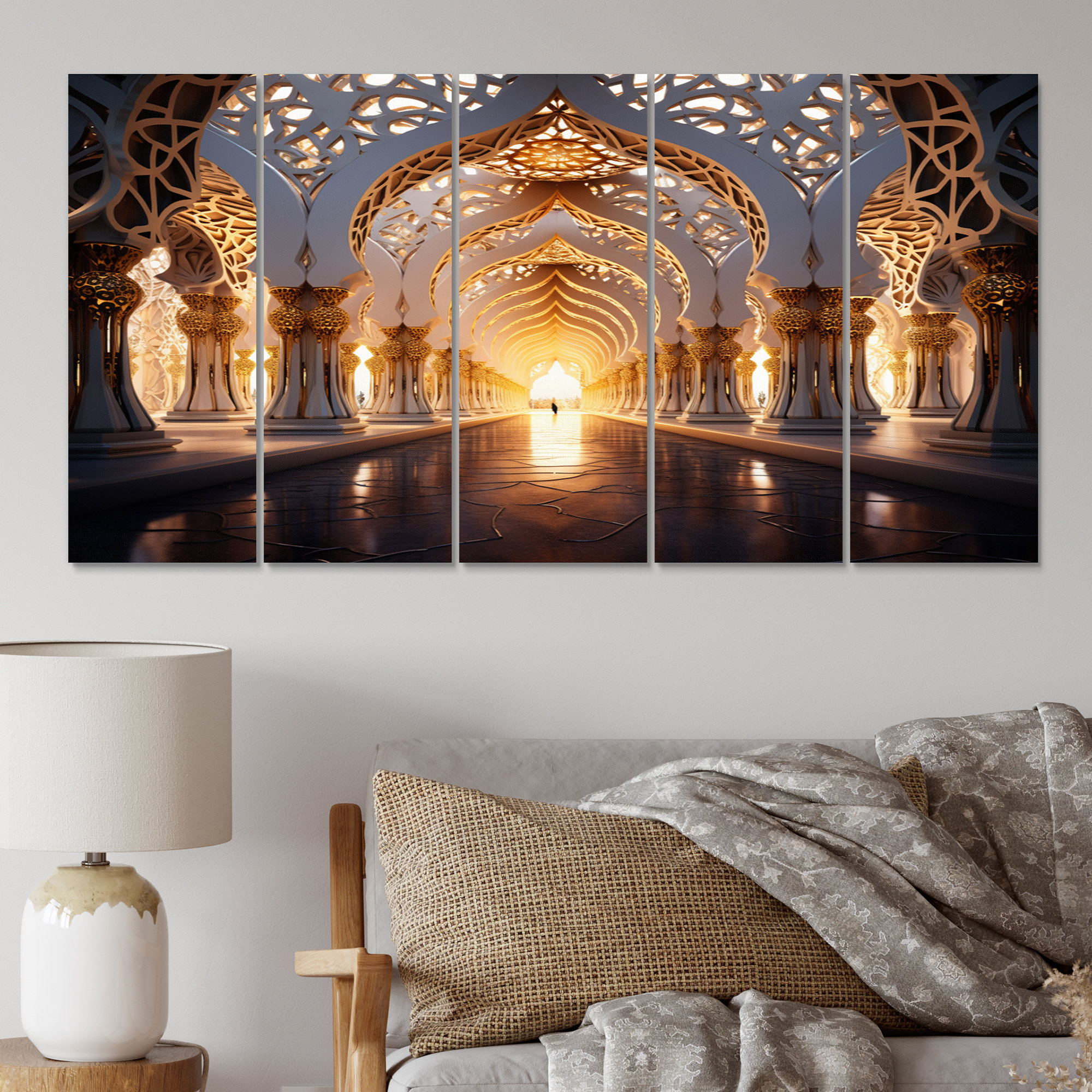 Wade Logan® Islam Art Islamic Architecture II - Islamic Metal Wall ...