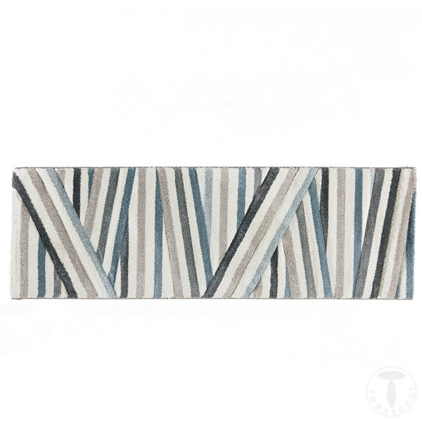 Tomasucci 180cm W x 60cm L Level Loop Loose Lay Polypropylene Carpet ...